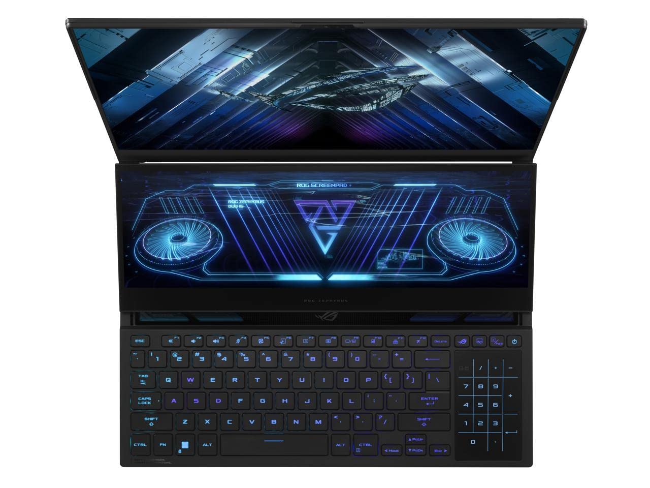 ASUS ROG Zephyrus Duo 16 GX650 GX Gaming & Entertainment Laptop (AMD Ryzen 9 7945HX 16-Core, 32GB DDR5 4800MHz RAM, 2x2TB PCIe SSD RAID 1 (2TB), GeForce RTX 4080, 16.0" Win 10 Pro) with USB-C Dock