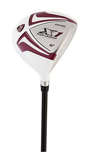 Aspire X1 Ladies Womens Complete Golf Club Set Includes Driver, Fairway, Hybrid, 6-PW Irons, Putter, Stand Bag, 3 H/C's Purple - Regular or Petite Size! (Petite Size -1", Right Handed)