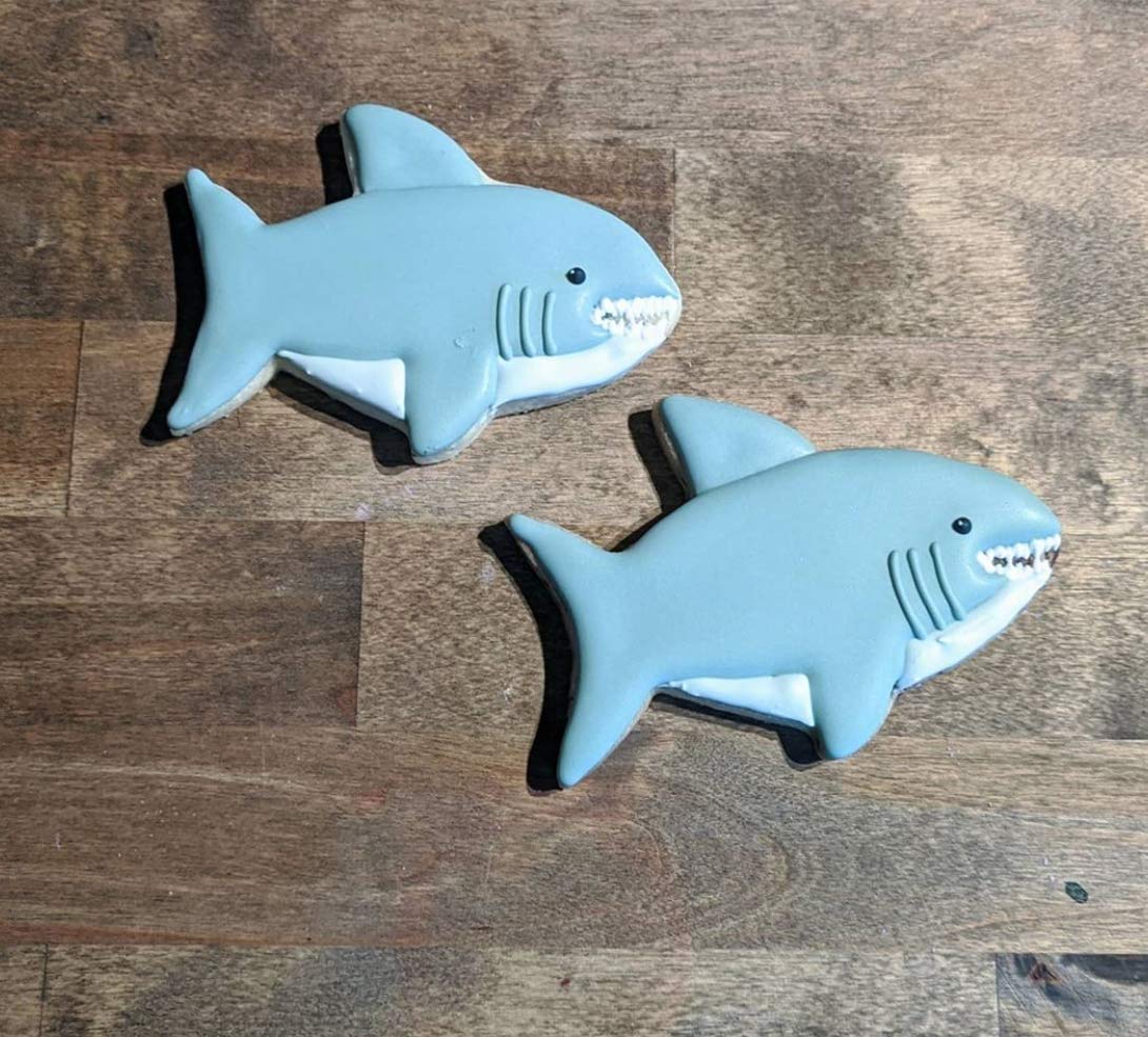 Baby Shark Cookie Cutter, 4" Made in USA by Ann Clark