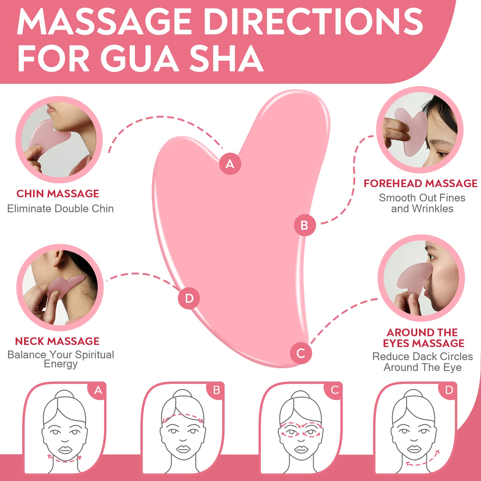 AURUZA Ice Face Roller and Gua Sha Set, Ice Roller for Face & Eye Puffiness Relief Beauty Facial Rollers Mold Icing Massage Skin Care Tools for Brighten Lubricate Shrink Pores Remove Fine Lines