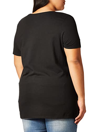 JUST MY SIZE womens Just My Size Women's Plus-size Graphic Short Sleeve V-neck T-shirt Shirt, Live Inthe Moment, 4X US