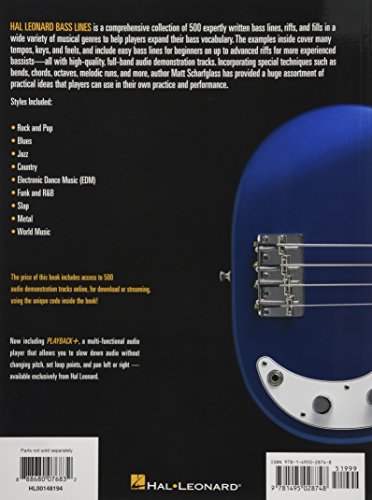 Bass Lines - Hal Leonard Bass Method Book/Online Audio