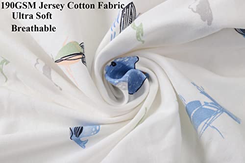 Bassinet Sheets 16" x 32", 2 Pack, 100% Jersey Knit Cotton, Ultra Soft Breathable Grey Arrows and Black Triangles