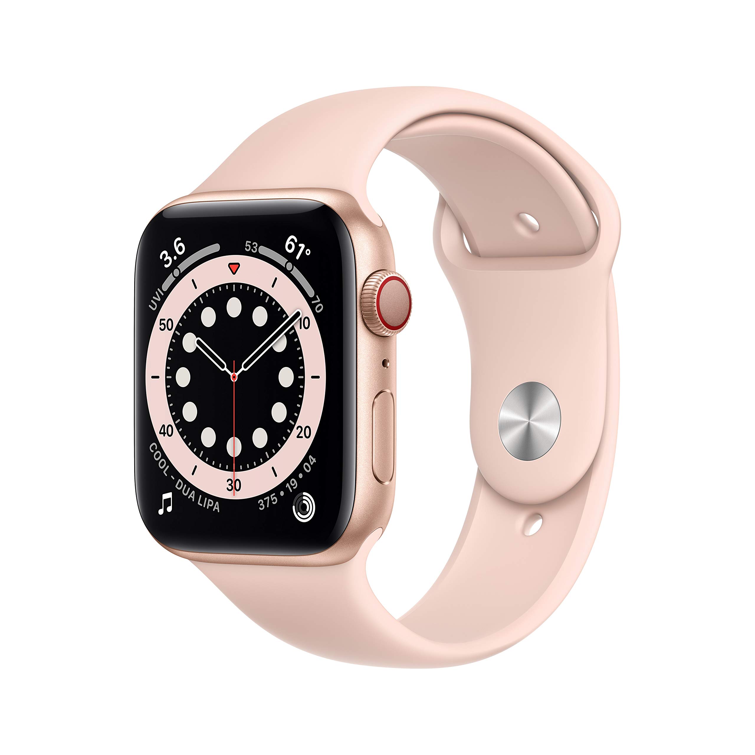Apple Watch Series 6 (GPS + Cellular, 44mm) - Blue Aluminum Case with Deep Navy Sport Band