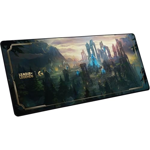 Logitech G840 XL Cloth Gaming Mouse Pad - 0.12 in Thin, Stable Rubber Base, Performance-Tuned Surface, Official League of Legends Edition