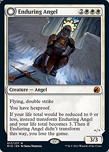 Magic: the Gathering - Enduring Angel // Angelic Enforcer (017) - Innistrad: Midnight Hunt