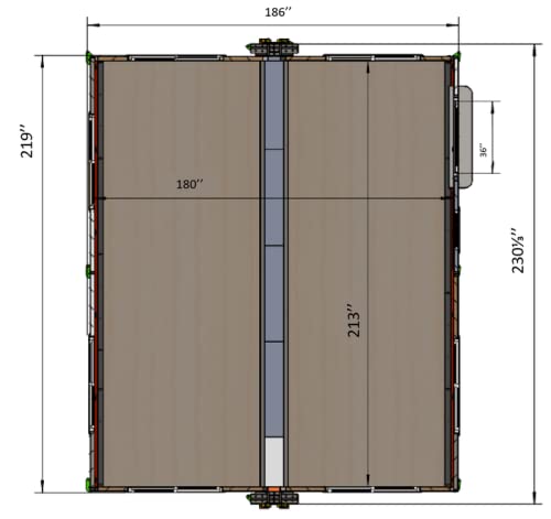 Bastone Mobile Expandable Plastic Prefab House 15ft x 20ft Portable Modern Prefabricated Container House Building, Black&White
