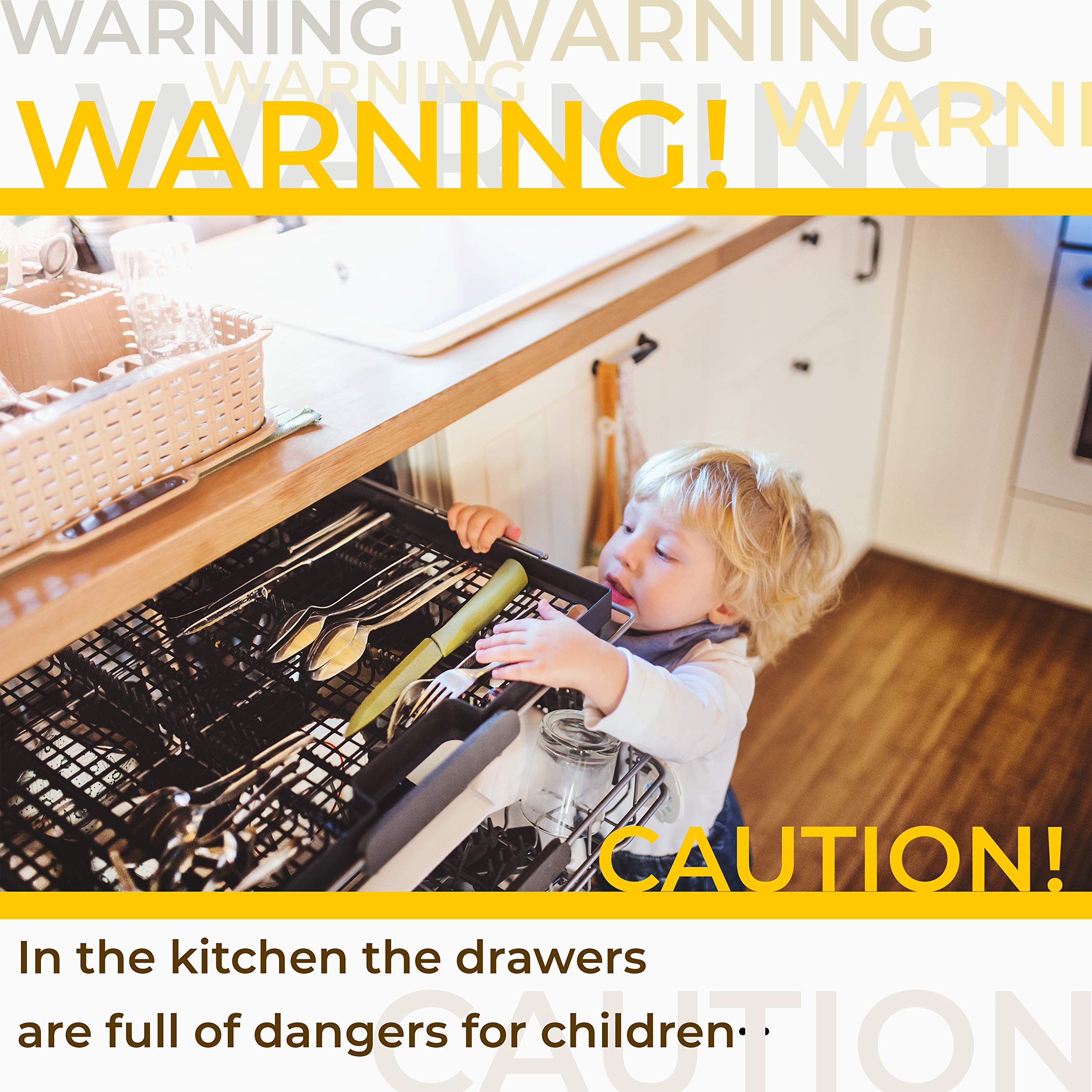 Baby Proofing, Magnetic Cabinet Locks Child Safety 3 Keys β 12 Pack Cabinet Locks for Babies Cupboards & Drawers Latches Adhesive Easy Installation by Babydil