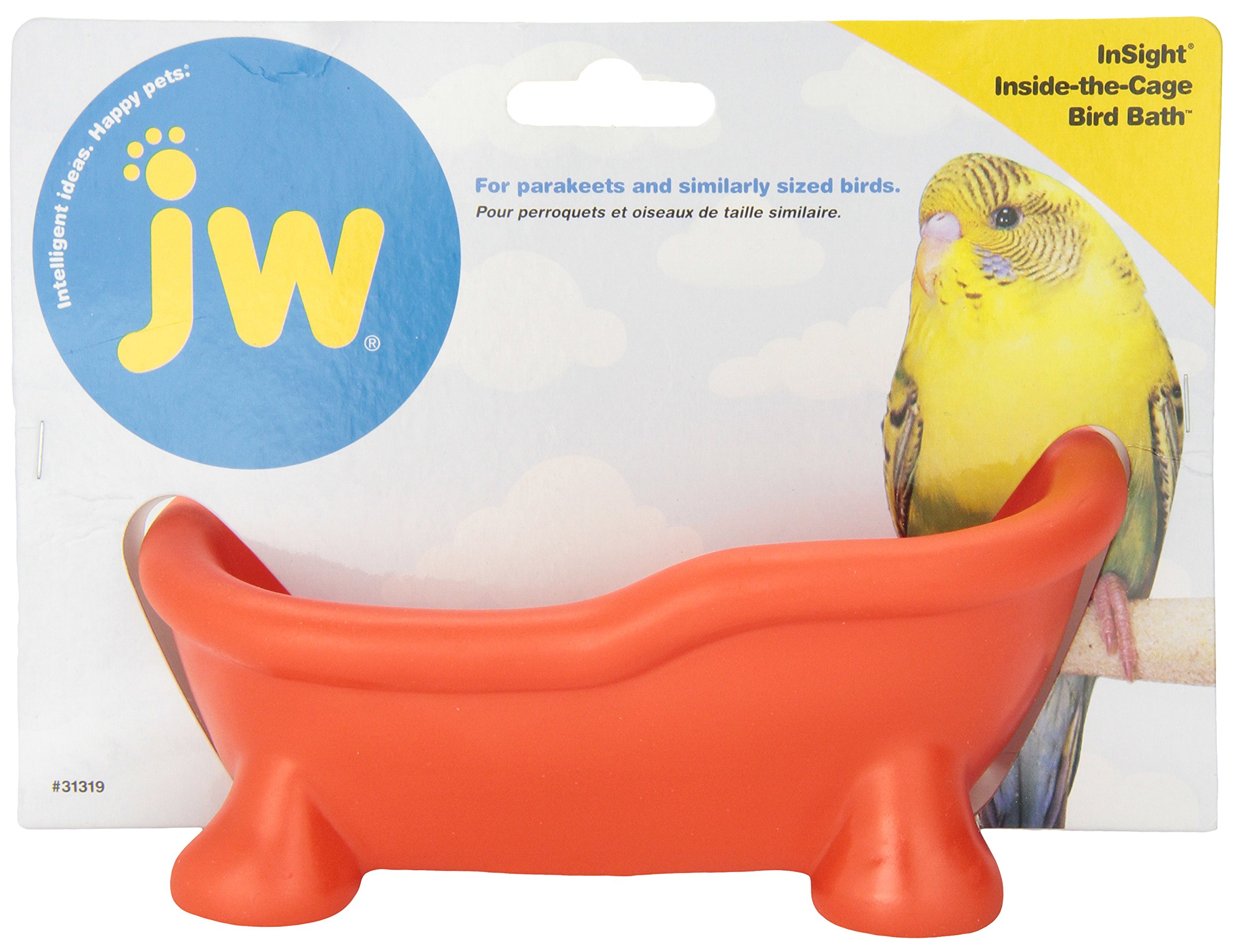 JW Pet Company Insight Inside the Cage Bird Bath Bird Accessory (colors may vary)