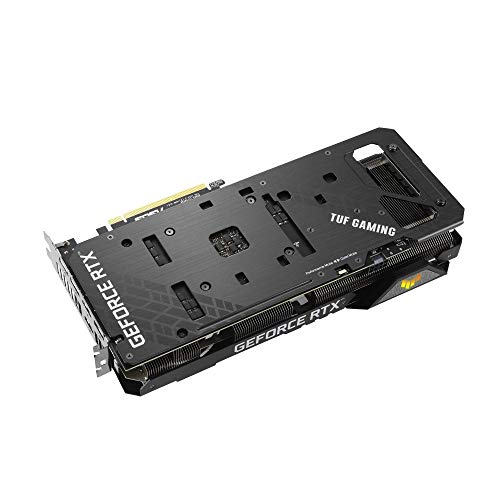 ASUS TUF Gaming NVIDIA GeForce RTX 3060 Ti OC Edition Graphics Card (PCIe 4.0, 8GB GDDR6, HDMI 2.1 , DisplayPort 1.4a, Dual Ball Fan Bearings, Military-Grade Certification, GPU Tweak II), Black