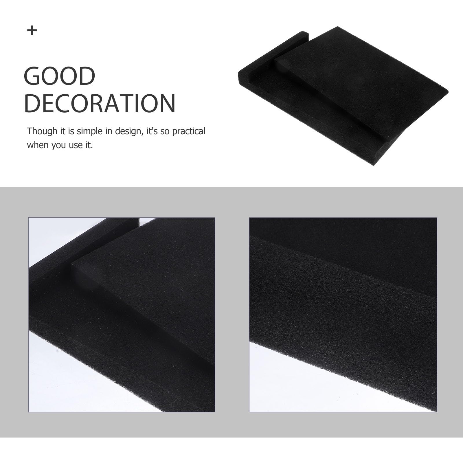 Loudspeaker Acoustic Foam 2PCS Speaker Acoustic Pads Foam Studio Monitor Speaker Cushion High Density Acoustic Foam for Sound Improvement Vibrations Speaker Foams Pad