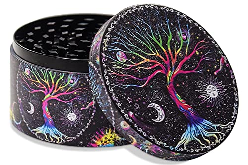 JWEX Grinder 3" Boho Grinder Lucky Tree Black