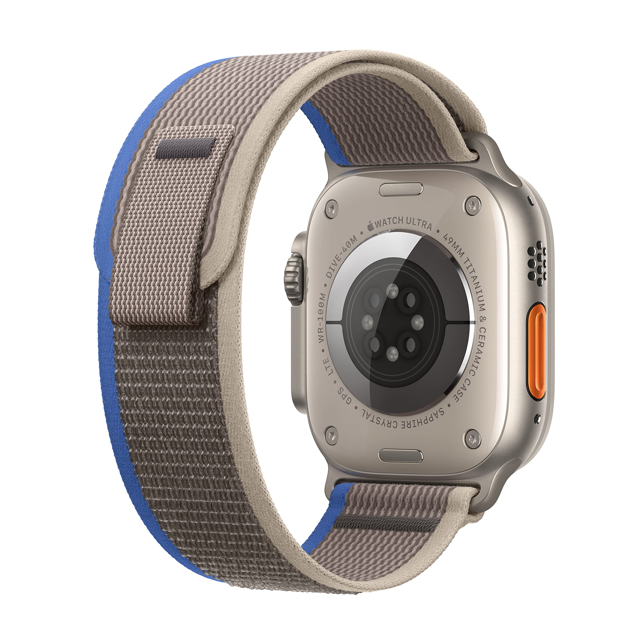 Apple Watch Ultra [GPS + Cellular 49mm] Smart Watch w/Rugged Titanium Case & Black/Gray Trail Loop S/M. Fitness Tracker, Precision GPS, Action Button, Extra-Long Battery Life, Brighter Retina Display