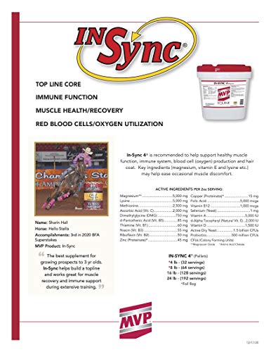 Med-Vet Pharmaceuticals in-Sync (16lb) for Muscle Health/Recovery in Horses…