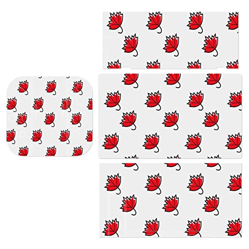 Canadian Symbol Maple Leaf Full Protective Skin Cover Design Wrap Decal Sticker Compatible with Switch and Switch Lite