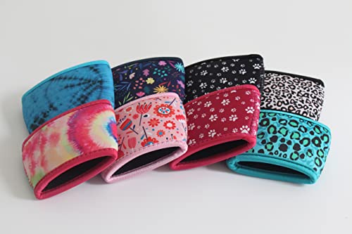FRRIOTN 8 Pieces Reusable coffee cup sleeves Neoprene Insulator Sleeve for Hot Coffee, iced coffee and Tea Cups