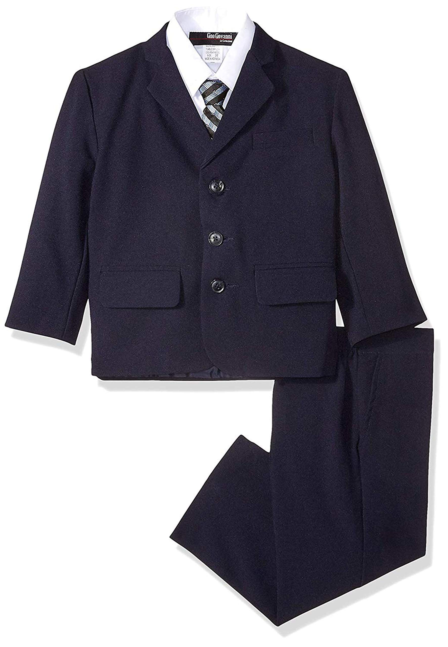 Navy Blue Formal Suit Set from Baby to Teens GG230 (14, Navy Blue)
