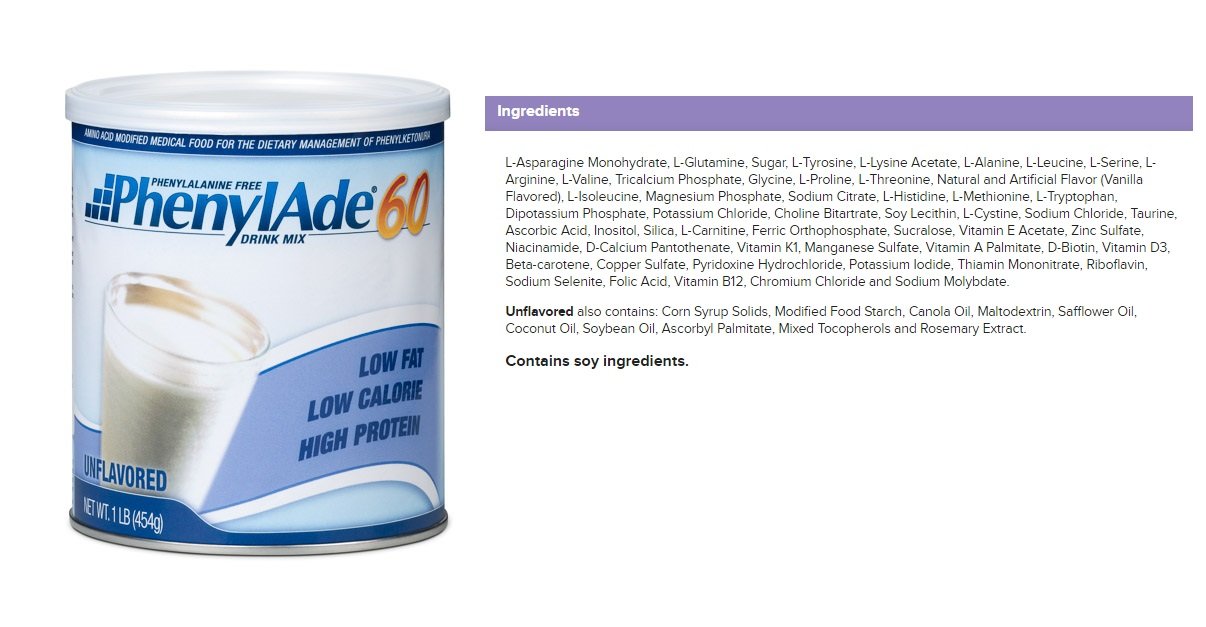 Applied Nutrition Corp Ad9560 Phenylade 60 Drink Mix 1 Lb Can,Applied Nutrition Corp - Each 1