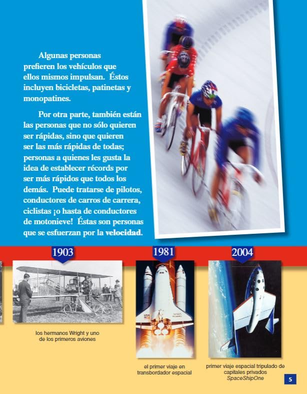 La búsqueda de la velocidad: Los vehículos (The Quest for Speed: Vehicles) (Spanish Version) (Science Readers: A Closer Look) (Spanish Edition)
