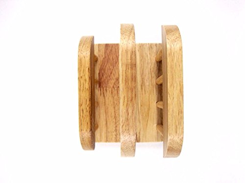 LENITH Wooden Dual Cutting Board Rack Chopping Board Organizer Stand Holder Kitchen