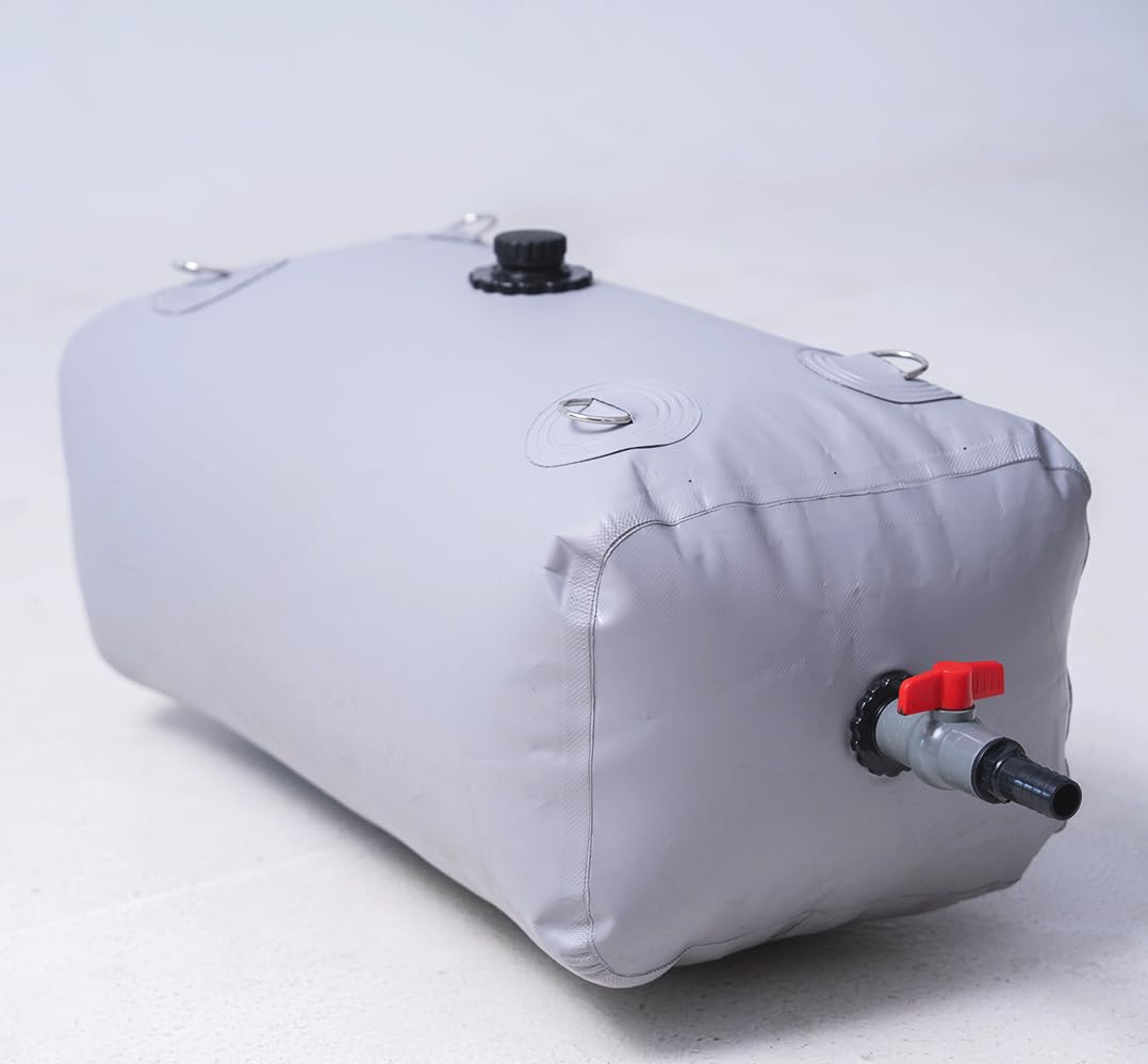Bathtub Water Storage Bladder, Emergency Large Storage Containers, Portable Water Tanks for Camping, Garden, Outdoor, RV and Emergency Water Storage(29gal,Grey