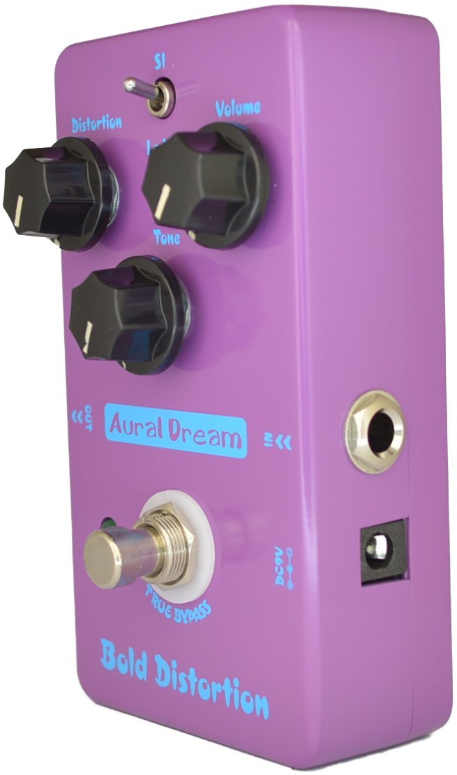 Aural Dream Bold Distortion Guitar Effect Pedal includes Heavy Distortion and High-Gain Powerful Dynamic Response for 2 Distortion modes,True Bypass