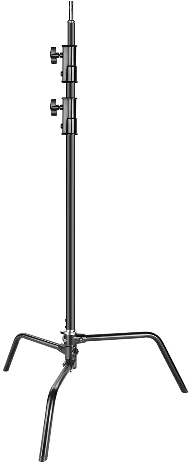 Neewer Photo Studio Heavy Duty 10 feet/3 meters Adjustable C-Stand, 3.5 feet/1 meter Holding Arm, 2 Pieces Grip Head for Video Reflector, Monolight and Other Photographic Equipment (Black)