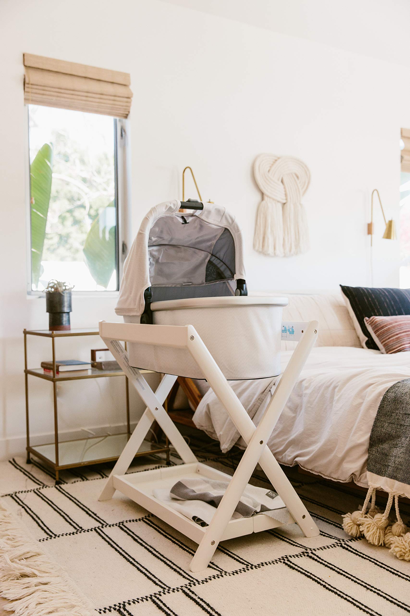 Bassinet - Emmett (Green Melange/Silver/Saddle Leather)