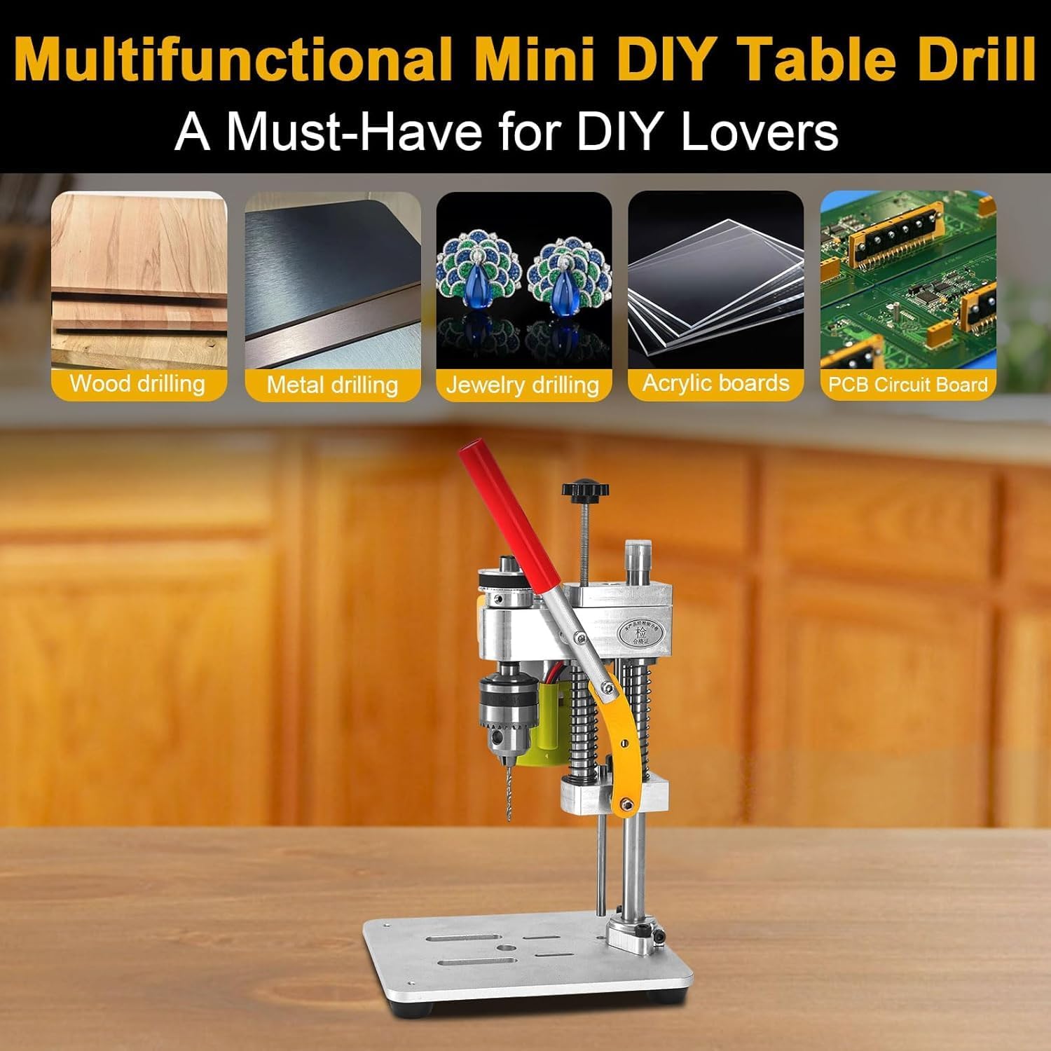 Mini Drill Press Bench Drill Adapter for Hand Drill CNC Small Drill Press Precision Drill Stand B10 Drill Chuck Hand Drill for Hand Drill DIY