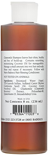 Mario Badescu Chamomile Shampoo for Oily and Sensitive Scalps | Gentle Shampoo that Clarifies and Soothes |Formulated with Chamomile Extract| 8 FL OZ
