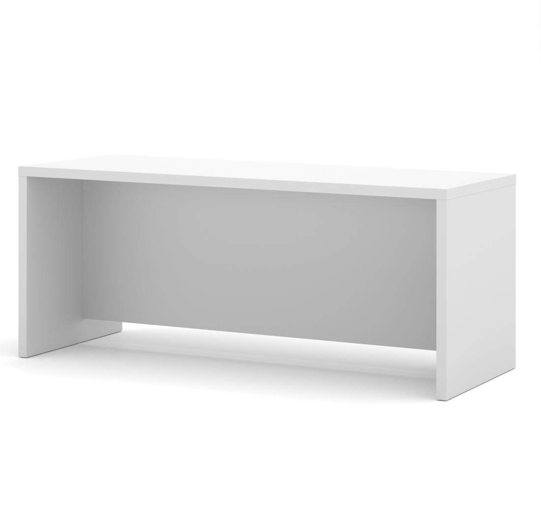 Bestar Pro-Linea Desk Shell, 72W, White