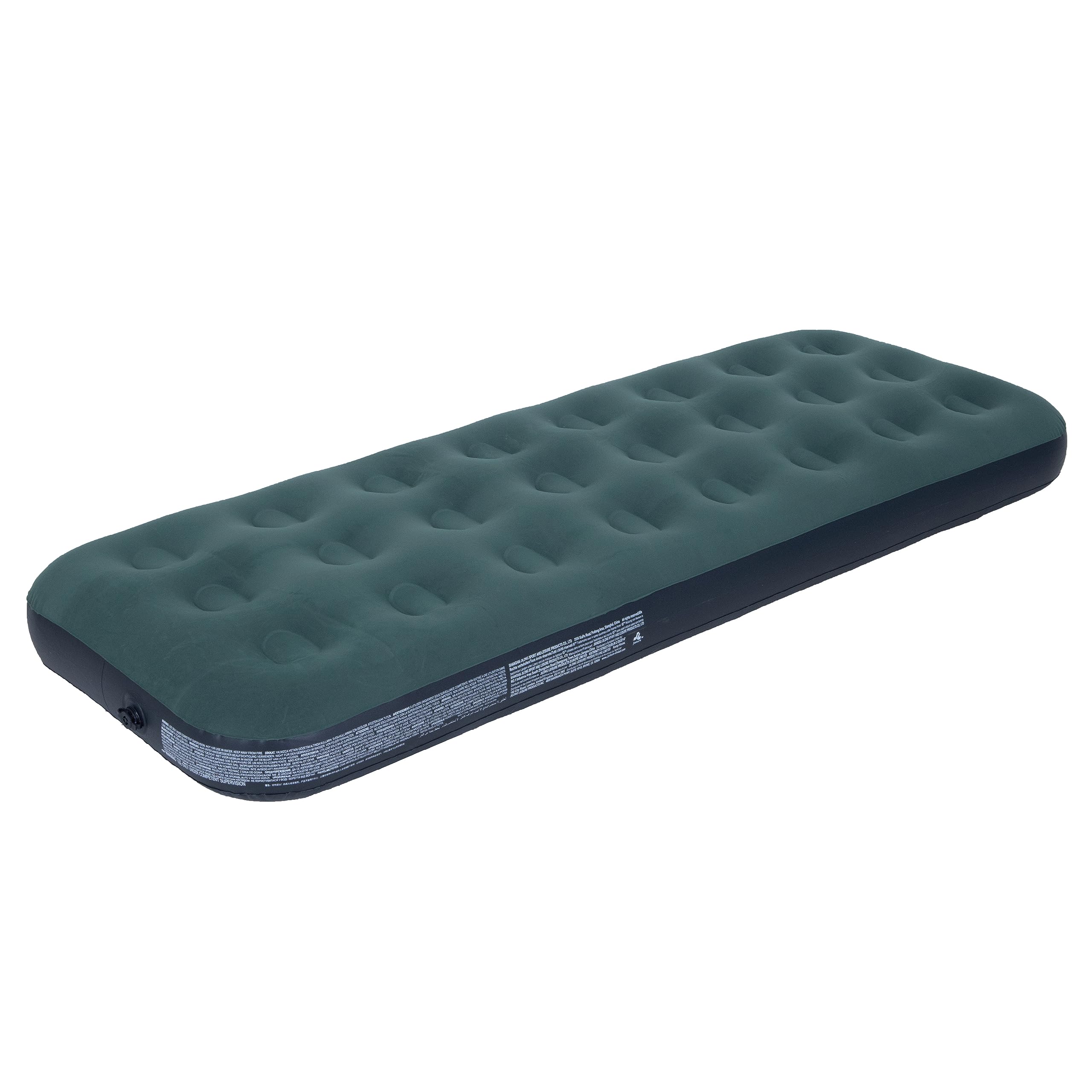 AVENLI Single Size Air Mattress for Inflatable Portable Blow Up Mattresses with Flocked top Foldable Air Bed for Tent Camping Home Travel Backpacking