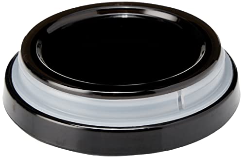 Brabantia Senseo Coffee Pad Storage Jar- Fingerprint Proof Matt Steel Black Lid