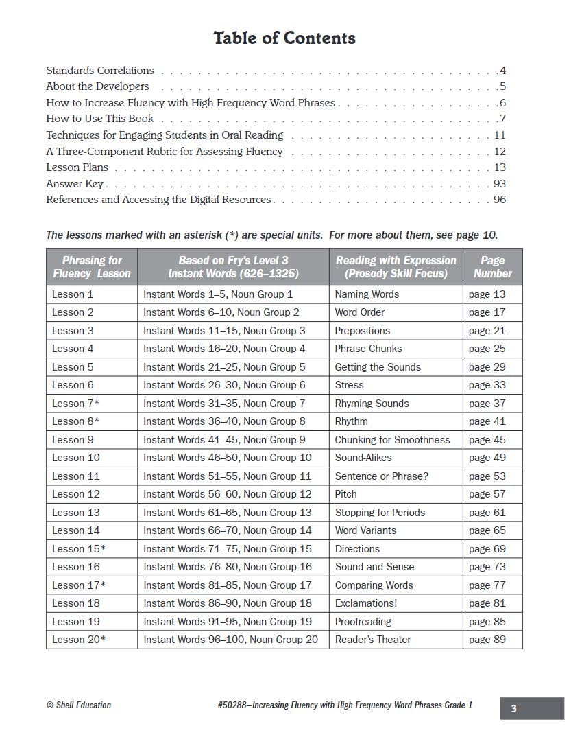 Increasing Fluency with High Frequency Word Phrases Grade 1 (Increasing Fluency Using High Frequency Word Phrases)