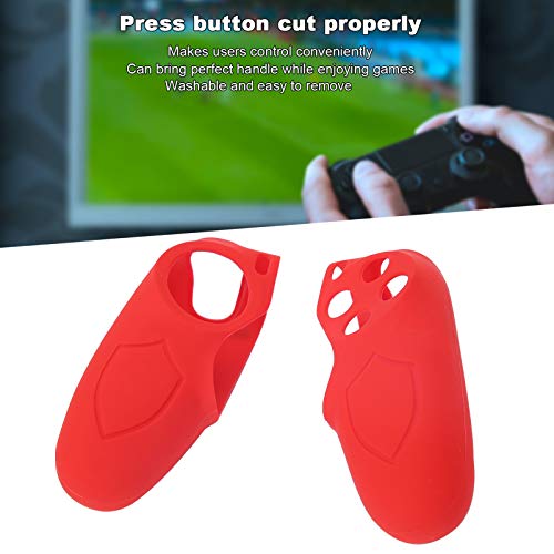 Protection Cover Antiskid 1 Pair Split for PS4(red)