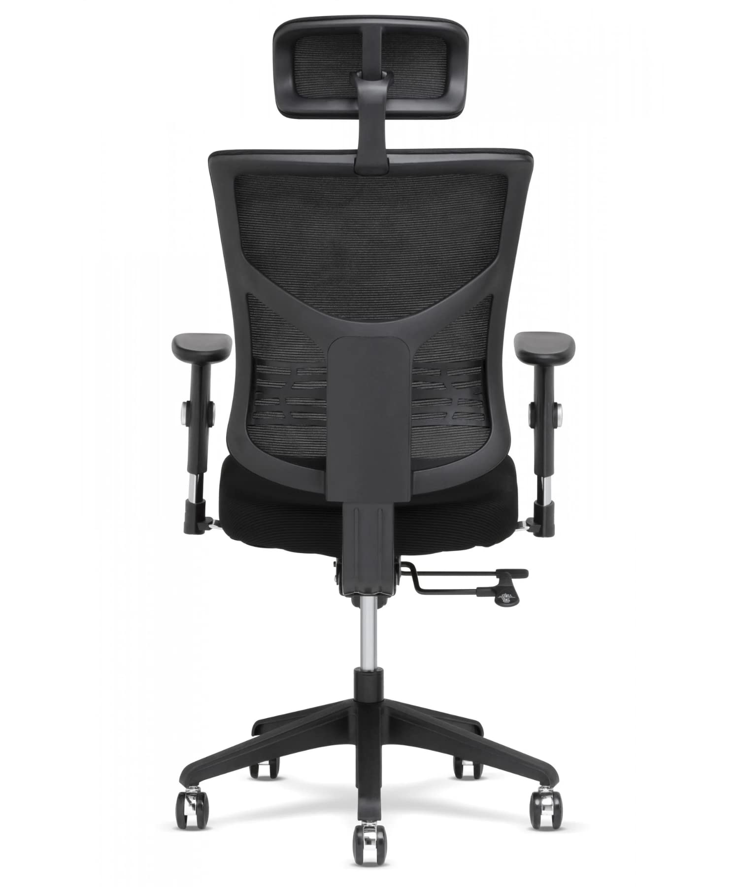 X-Chair X-Project High End Task Chair, Black A.T.R. Fabric with Headrest - Ergonomic Office Seat/Advanced Tensile Recovery Fabric/Highly Adjustable & Supportive/Comfortable Feel/Perfect for Workspace