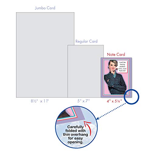 The Best Card Company - 20 Note Cards Blank Assortment (4 x 5.12 Inch) (10 Designs, 2 Each) - Hot Mess AM6622OCB-B2x10