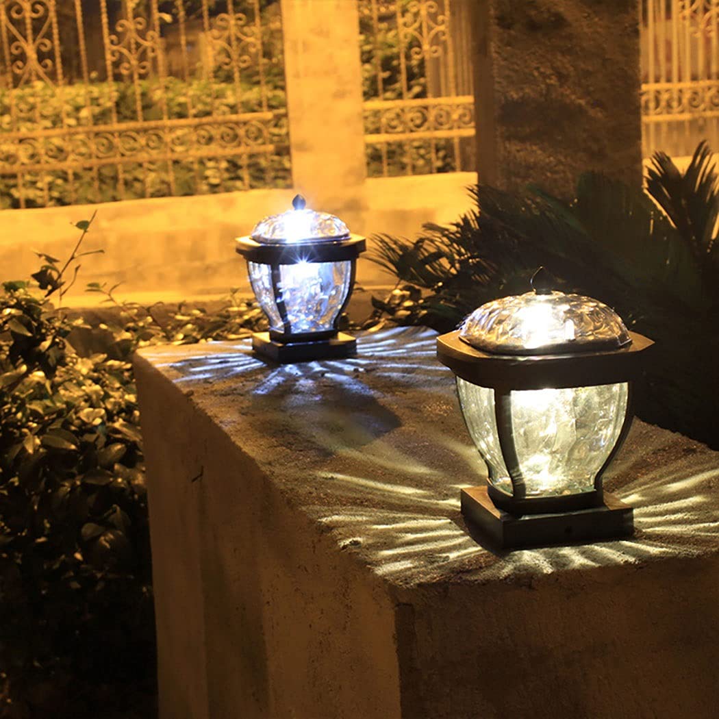 Solar Light Courtyard Villa Home Post Cap Light Waterproof Super Bright Garden Outdoor Pillar Light