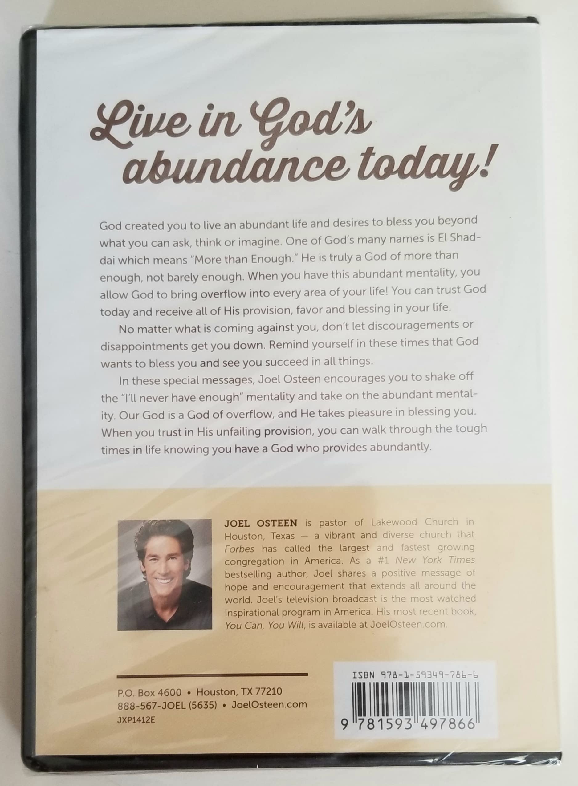 The Abundant Life (DVD) by Joel Osteen