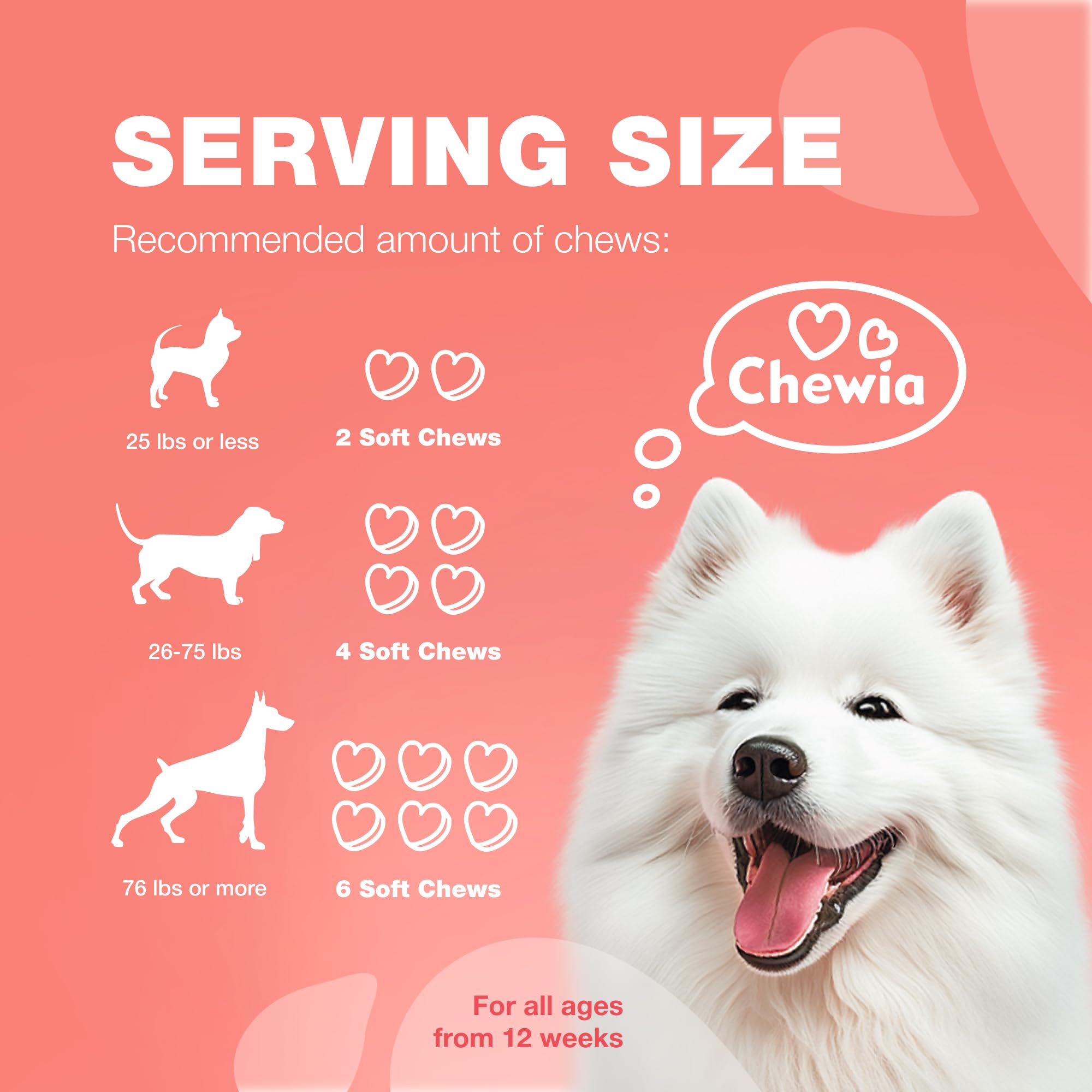 Canine Flea Support Soft Chewables - Healthy Skin & Shiny Coat - Dog Supplement for All Breeds and Sizes - Chews for Dogs & Flea Support