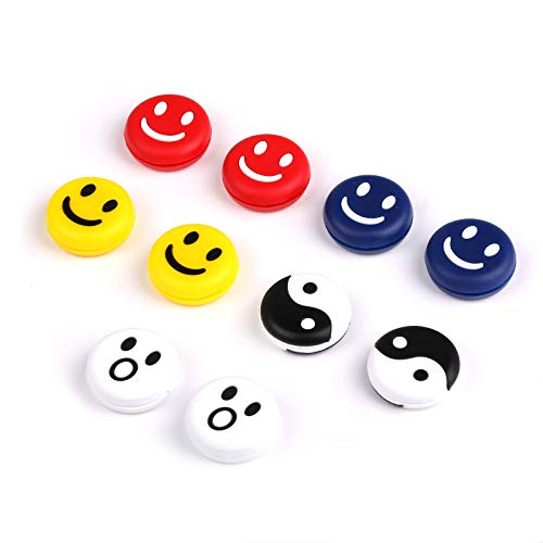 Andux 10pcs/Set Squash Racket Tennis Racket Vibration Dampeners Shock Absorber Silicone Tennis String Shock Damping BZQ-01