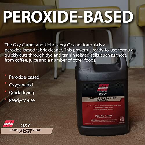 Malco OXY Carpet & Upholstery Cleaner - Stain Remover Spray for Car Interior Fabric/Cleans the Toughest Vehicle Stains/Deep Cleaning Liquid Formula / 22 Oz. (127822)