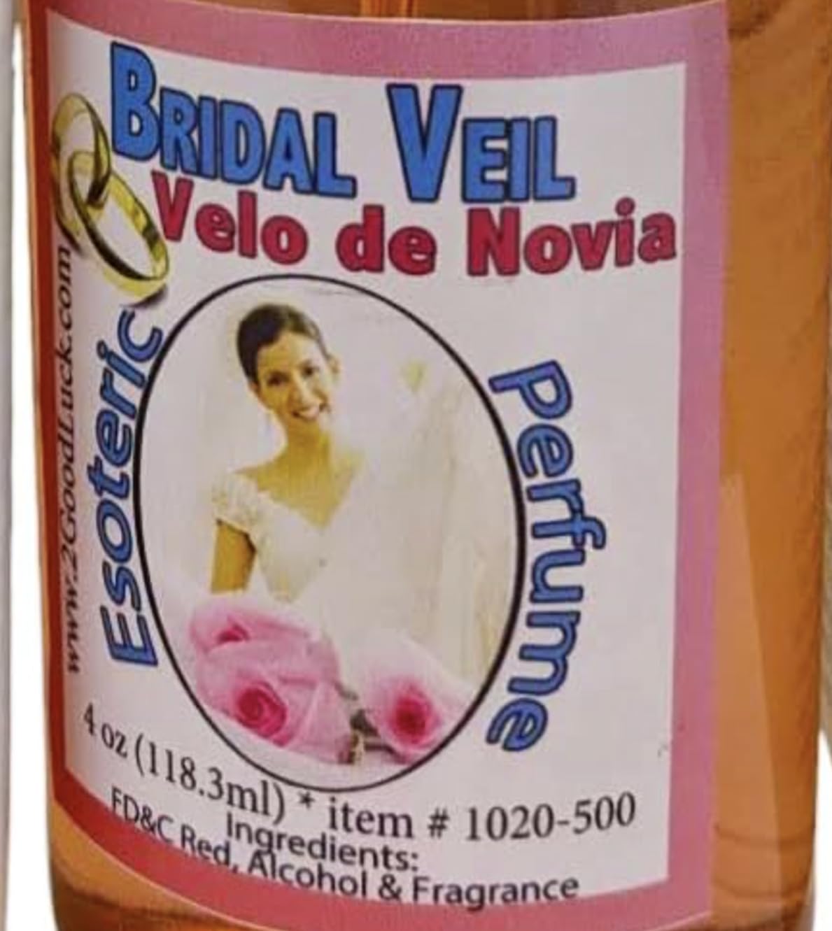 Victoria Rey Bridal Veil Perfume with Pheromones & Amulet for Rituals & Magic - Perfume Con Feromonas & Amuleto, Velo De Novia, Para Rituales Y Magia