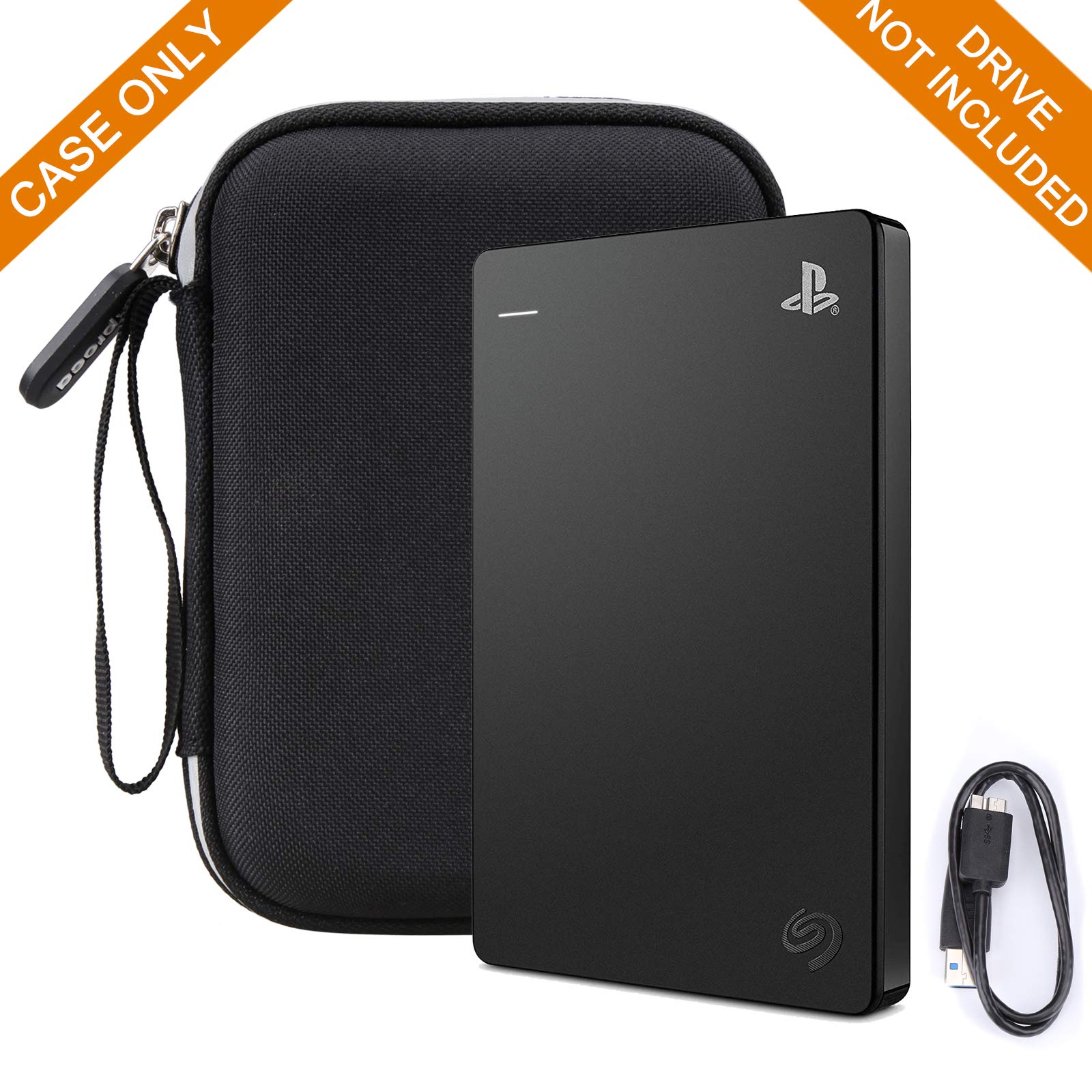 Aproca Black Hard Storage Case for Seagate Backup Plus Ultra Touch 2TB External Hard Drive/Seagate (STGD2000100) Game Drive