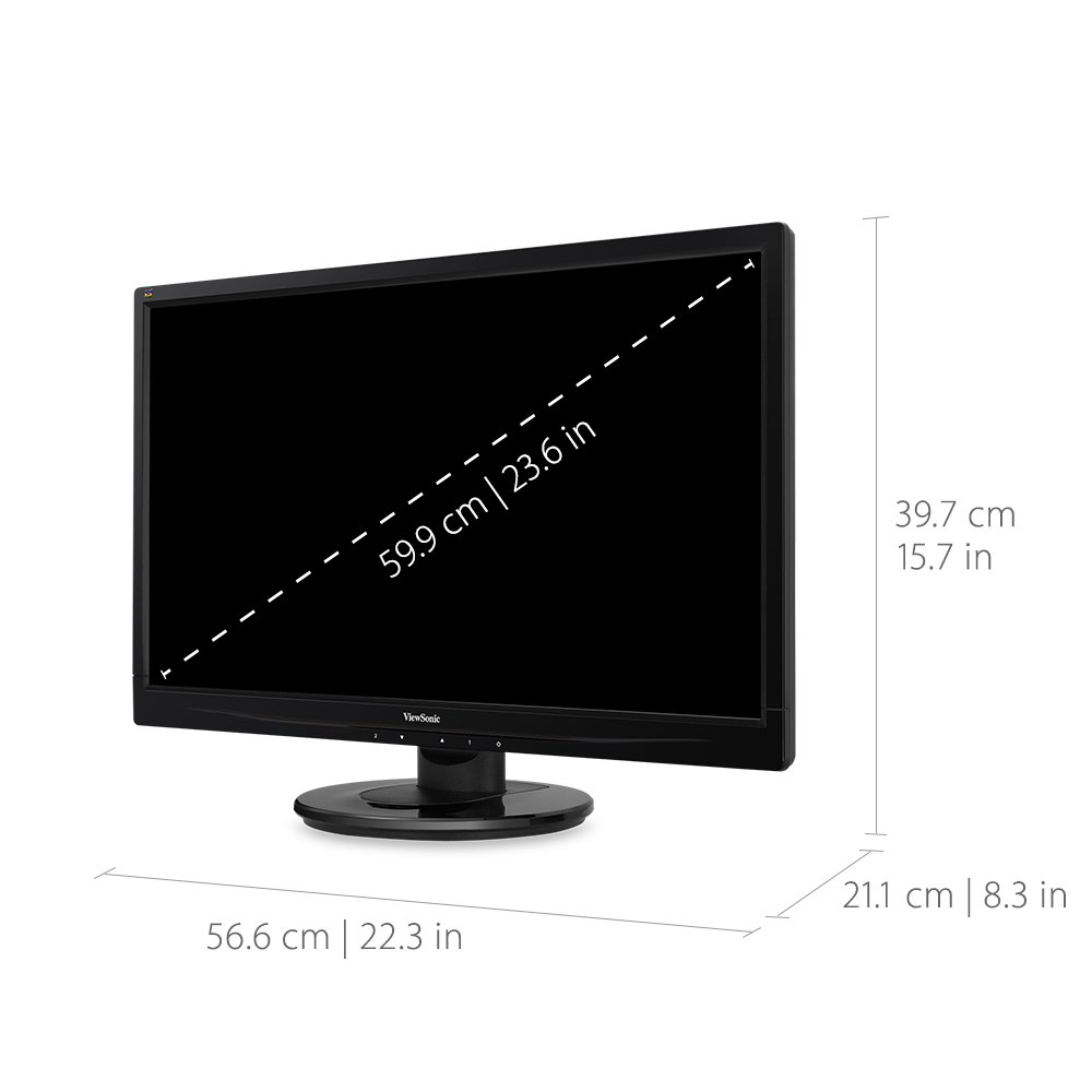 ViewSonic VA2446MH-LED 24in 1080p LED Monitor HDMI, VGA (Renewed)
