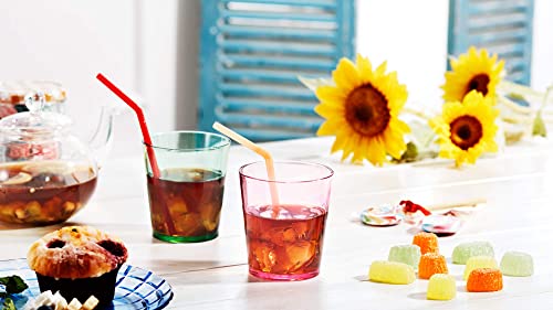 SCANDINOVIA - 13 oz Unbreakable Premium Drinking Glasses - Set of 6 - Tritan Plastic Tumbler Cups Reusable - Perfect for Gifts - BPA Free - Dishwasher Safe - Stackable