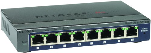 NETGEAR ProSAFE GS108E 8-Port Gigabit Plus Switch