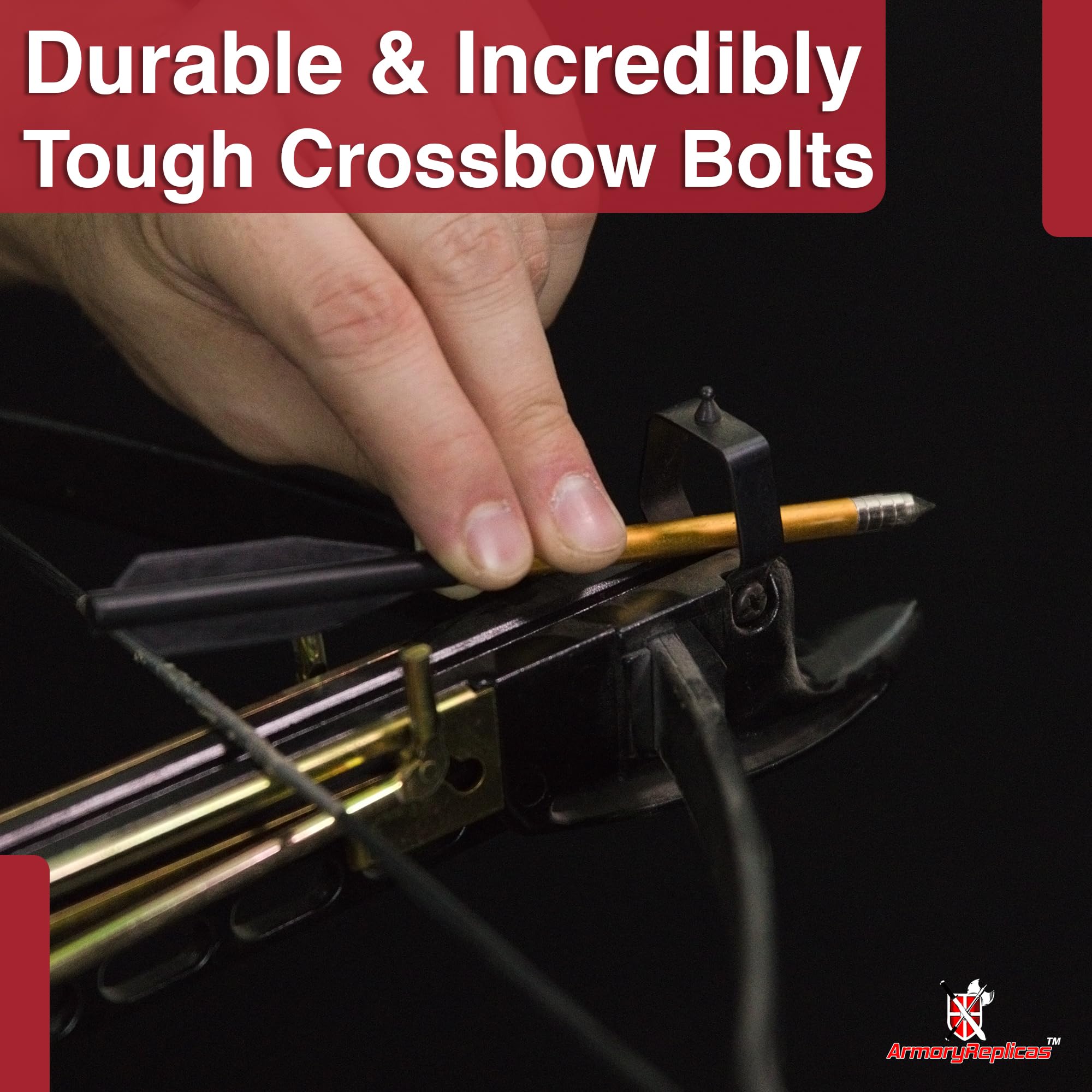 Armory Replicas⢠- Armory Replicas - Replacement Archery Arrows for Crossbow - 6.25 Inch Metal Arrows 12 Pack - Assorted Pack of Dart Arrows Sports and Outdoor