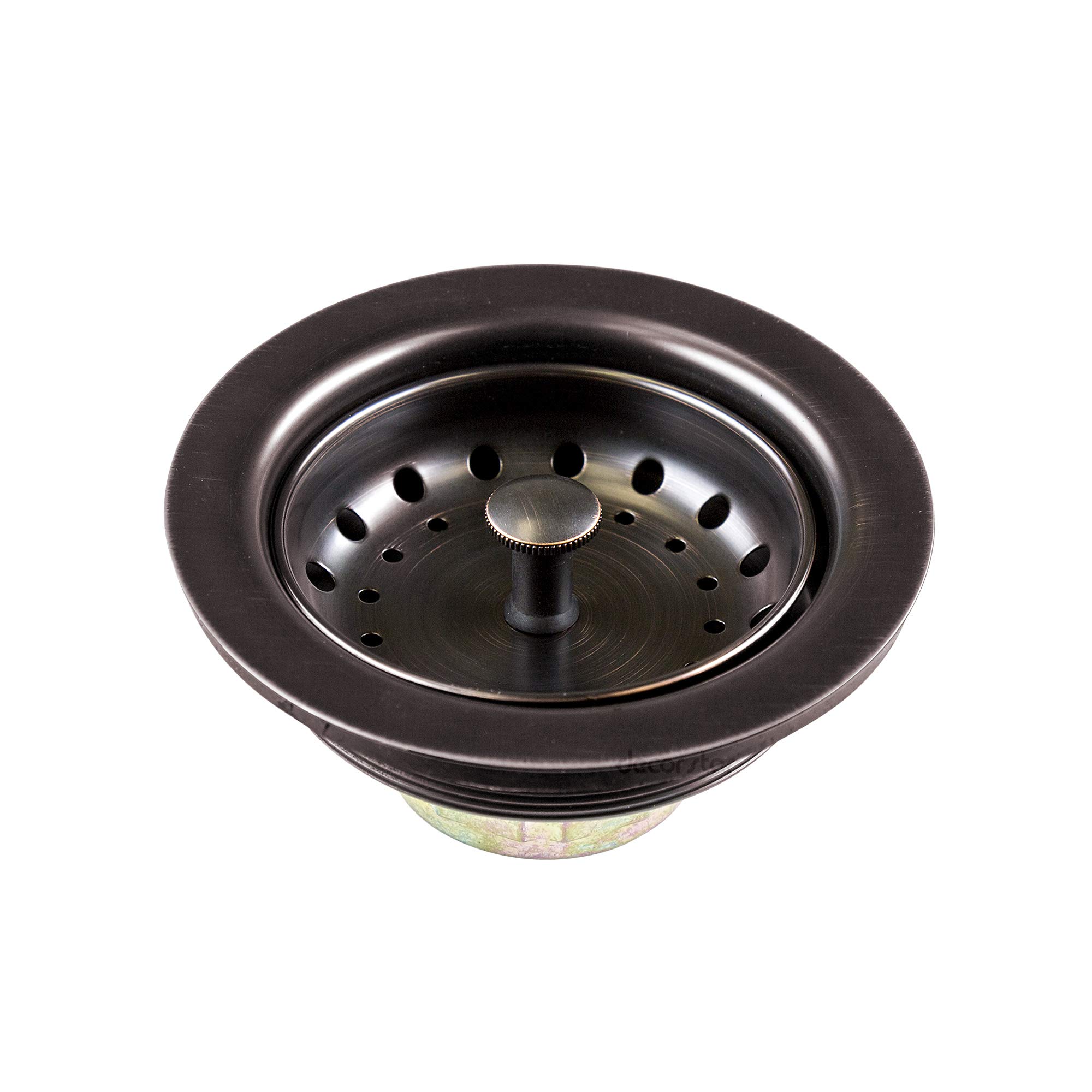 Decor Star KD-001-O 3 1/2" Drop-In Kitchen/Bar Sink Basket Strainer, Stainless Steel Oil Rubbed Bronze