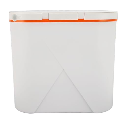 BROLEO Automatic Trash Can, Minimalist 15L Refillable Wide Mouth Trash Can with Essential Oil Diffuser for Bathroom, BROLEOg43w2of5tp